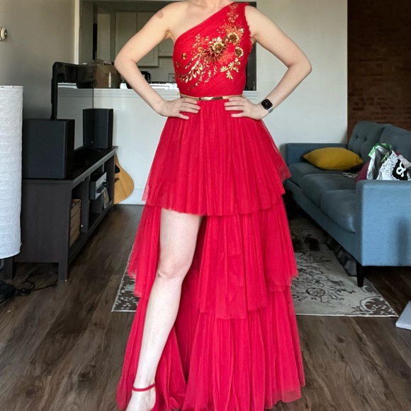 ASOS | Dresses | Customized Asos Tiered Tulle Dress Acotar Inspired ...